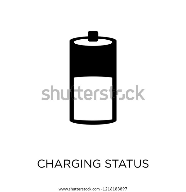Charging Status Icon Charging Status Symbol Stock Vector (Royalty Free ...