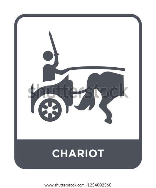 Chariot Icon Vector On White Background Stock Vector (Royalty Free ...