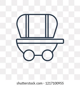 Chariot Vector Outline Icon Isolated On: เวกเตอร์สต็อก (ปลอดค่า ...