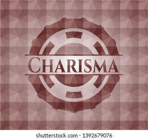 Charisma Red Seamless Geometric Emblem Stock Vector (Royalty Free ...