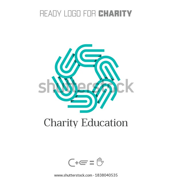 Charity Education Logo Use Stock Vector (Royalty Free) 1838040535 ...
