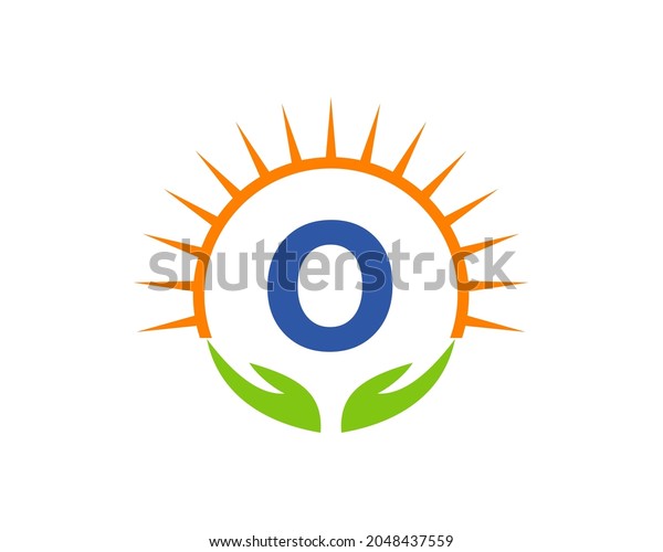 Charity Logo Hand Sun O Letter Stock Vector (Royalty Free) 2048437559 ...