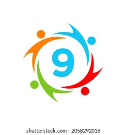 5,331 9 people logo Images, Stock Photos & Vectors | Shutterstock