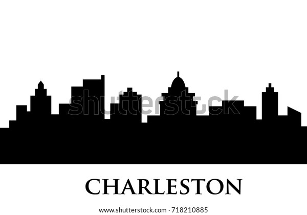 Charleston Skyline Vector Stock Vector (Royalty Free) 718210885
