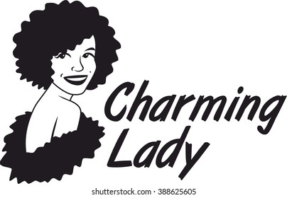 Charming Lady Sign Stock Vector (Royalty Free) 388625605 | Shutterstock