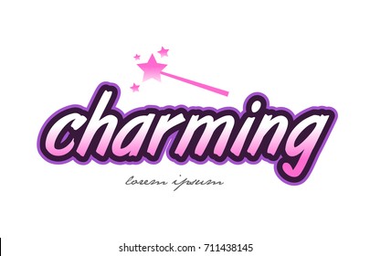Enchanted Word Text On White Background Stock Vector (Royalty Free ...