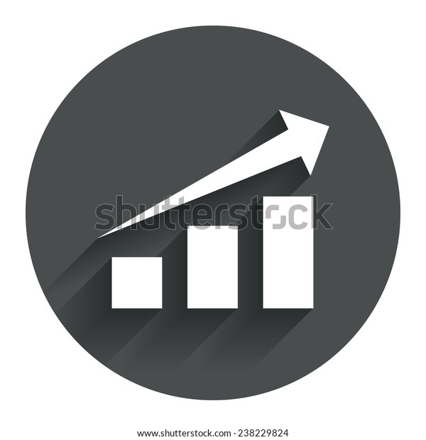 Chart Arrow Sign Icon Success Diagram Stock Vector (Royalty Free ...