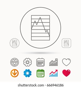 Chart Curve Icon Graph Diagram Sign Stock Vector (Royalty Free ...