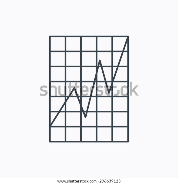 Chart Curve Icon Graph Diagram Sign Stock Vector (Royalty Free ...