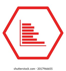 Chart Hexagon On White Stock Vector (Royalty Free) 2017966655 ...