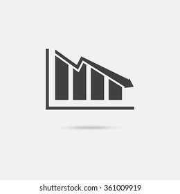 Chart Icon Decline Graph Symbol 스톡 벡터(로열티 프리) 361009946 | Shutterstock
