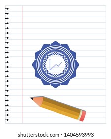 Chart Icon Emblem Draw Pen Effect Stock Vector (Royalty Free ...