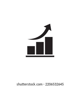 Chart Icon Increment Symbol Ascending Diagram Stock Vector (Royalty ...