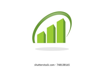 Chart Logo Swoosh Stock Vector (Royalty Free) 748138165