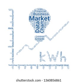 Chart Word Cloud Tag Cloud About Stock Vector (Royalty Free) 1360856861 ...
