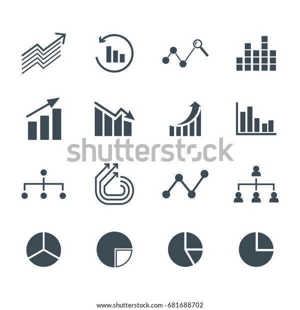 Charts Graphs Signs Symbols Flat Line Stock Vector (Royalty Free ...