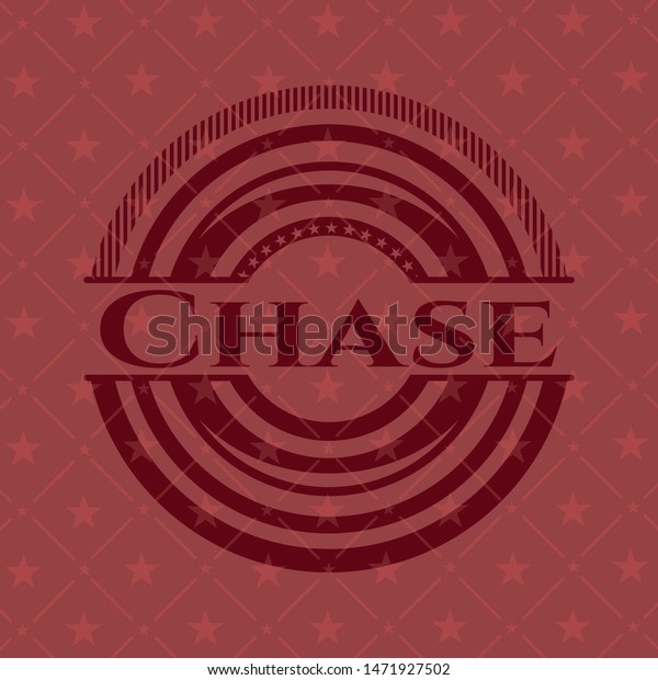 Chase Red Emblem Vector Illustration Detailed Stock Vector (Royalty ...