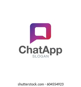 Chat App Logo Icon Design Stock Vector (Royalty Free) 604554923 ...