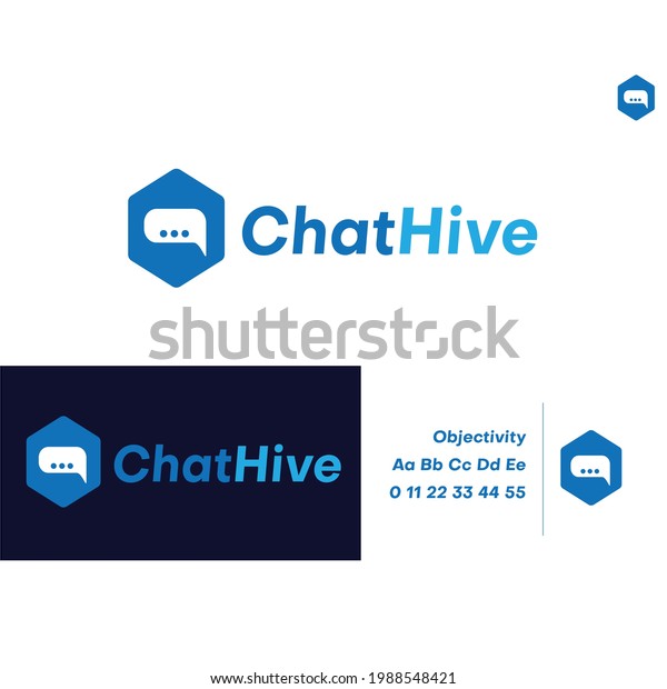 Chat App Logo Icon Design Stock Vector (Royalty Free) 1988548421 ...