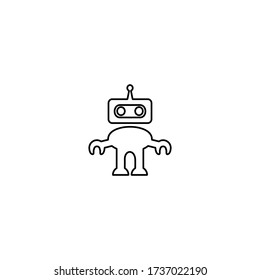 Chat Bot Icon Trendy Line Style Stock Vector (Royalty Free) 1737022190 ...