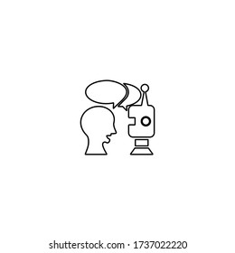 Chat Bot Icon Trendy Line Style Stock Vector (Royalty Free) 1737022220 ...