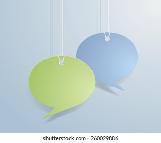Chat Clouds Vector Illustration Stock Vector (Royalty Free) 260029886