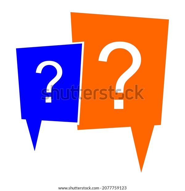Chat Icon Chat Message Question Mark Stock Vector (Royalty Free ...