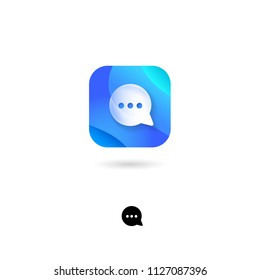 Chat Icon Ui Chat Communication Conversation Stock Vector (Royalty Free ...