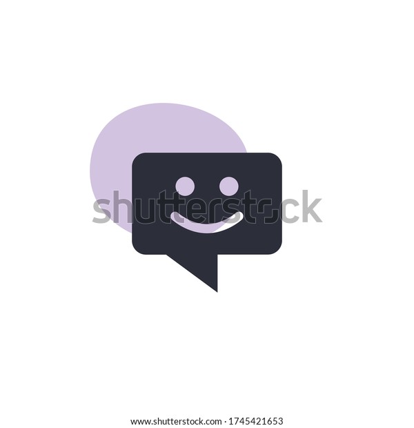 Chat Modern Icon Pictogram Stock Vector (Royalty Free) 1745421653 ...