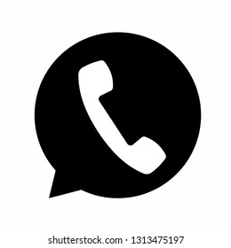 Chat Phone Icon Vector Logo Illustration Stock Vector (Royalty Free ...
