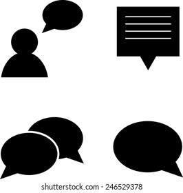 Chat Symbols Stock Vector (Royalty Free) 246529378