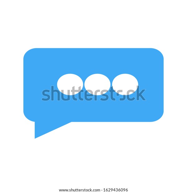 Chat Talk Icon Vector Illustration White Stock Vector (Royalty Free ...