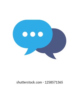 Chat Vector Icon Dialog Symbol Stock Vector (Royalty Free) 1258571365 ...