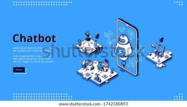Chatbot Banner Ai Technology Business Support Stock Vector (Royalty ...
