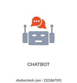 Chatbot Icon Premium Two Colors Style Stock Vector (Royalty Free ...