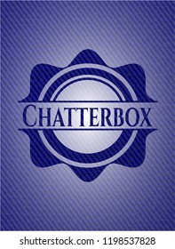 Chatterbox Emblem Jean High Quality Background Stock Vector (Royalty ...