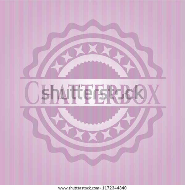 Chatterbox Pink Emblem Retro Stock Vector (Royalty Free) 1172344840 ...