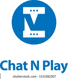 Chatting Apps Logo Letter V Negative Stock Vector (Royalty Free ...