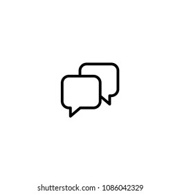 Chatting Icon Speech Bubbles Symbol Modern Stock Vector (Royalty Free ...