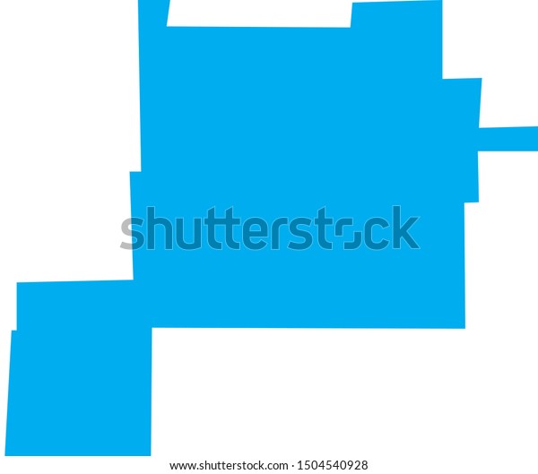 Chaves County Map New Mexico State Stock Vector (Royalty Free ...