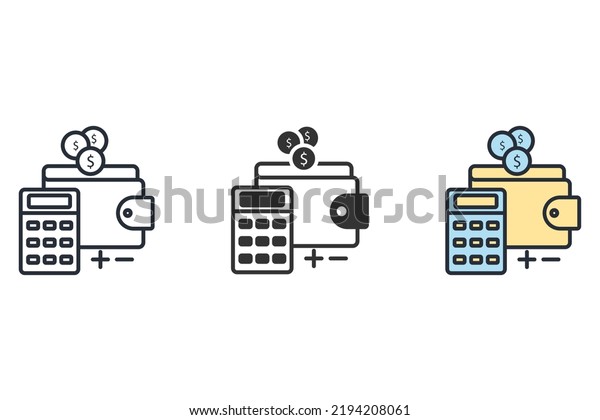 comprobar los iconos de balance símbolos: vector de stock (libre de ...