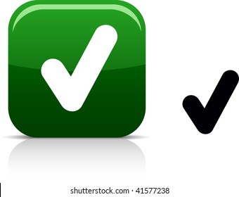 Check Mark Icon Trendy Flat Style Stock Vector (Royalty Free) 707787520