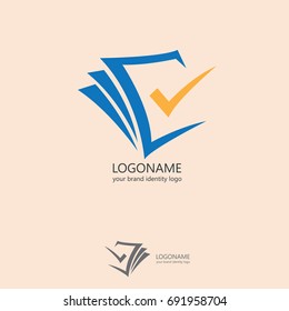 Check Book Logo Stock Vector (Royalty Free) 691958704 | Shutterstock