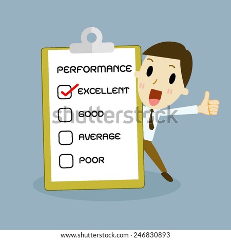 Check Box Businessman Concept Cartoon Vector Stock Vector (Royalty Free ...