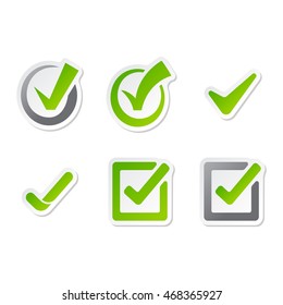 Check Box Vector Icons Vector Set: vector de stock (libre de regalías ...