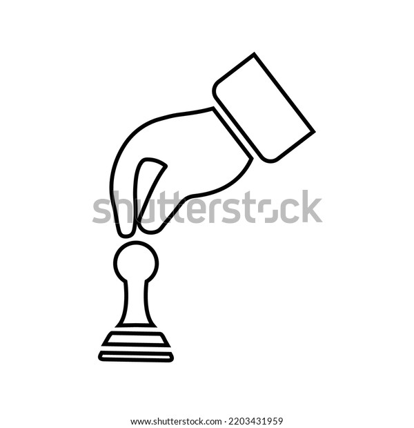 Check Checkmate Chess Icon Outline Vector Stock Vector (Royalty Free ...