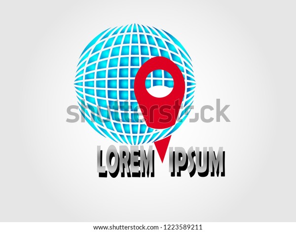 Check Cross Earth Design Logo Stock Vector (Royalty Free) 1223589211 ...