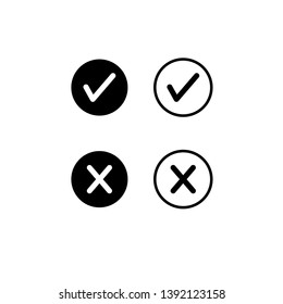 Black Check Mark Isolated Flat Web Stock Vector (Royalty Free) 1459733750