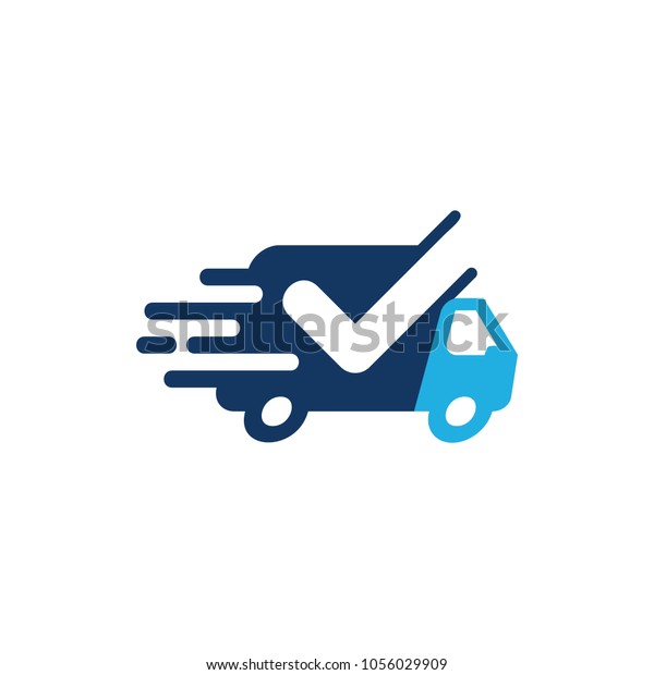 Check Delivery Logo Icon Design Stock Vector (Royalty Free) 1056029909 ...