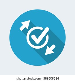 Check Exchange Flat Minimal Icon Stock Vector (Royalty Free) 589609514 ...